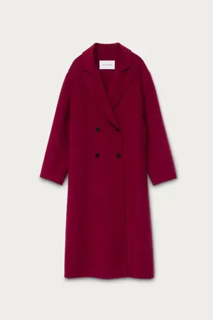 Iris Von Arnim Doubleface Coat Devara - Ruby