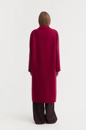 Iris Von Arnim Doubleface Coat Devara - Ruby
