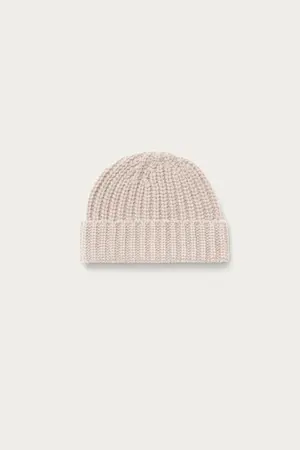 Iris Von Arnim Stonewashed Cashmere Beanie Sorin - Alabaster