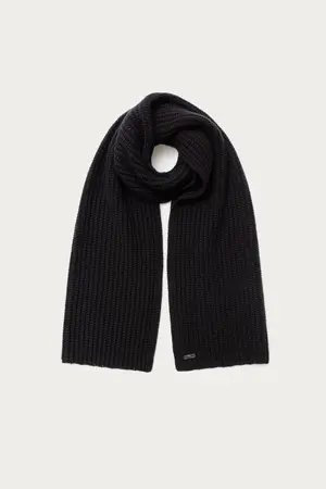 Iris Von Arnim Stonewashed Cashmere Scarf Harva - Black