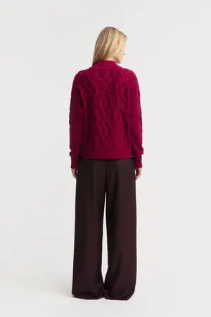 Iris Von Arnim Cashmere Cardigan - ZIRA Ruby Sw