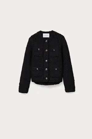 Iris Von Arnim Handknit Cardigan - HYACINTA Black