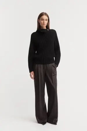 Iris Von Arnim Cashmere Sweater Poseia - Black