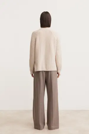 Iris Von Arnim Stonewashed Cashmere Cardigan Georgiana - Alabaster
