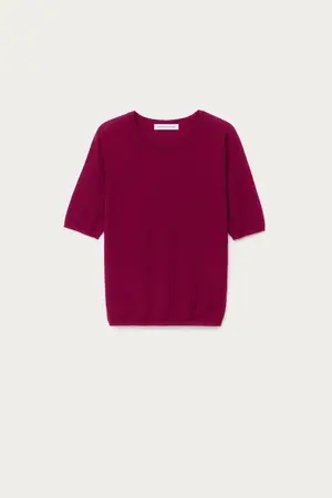 Iris Von Arnim Superfine Cashmere T-Shirt - LILY Ruby