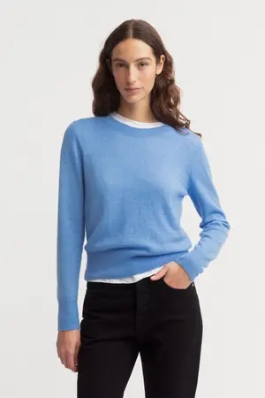 Iris Von Arnim Cashmere-Silk Sweater - NERIS 50 YEARS Azur