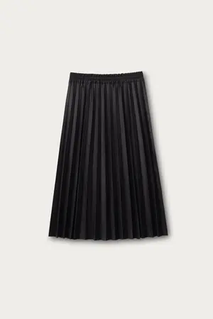 Iris Von Arnim Leather Skirt - PAMILA Navy