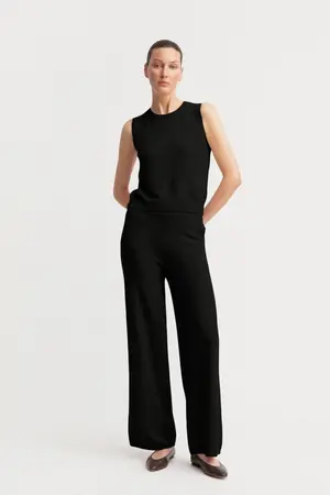 Iris Von Arnim Cashmere-Silk Trousers - NIVELLE Black