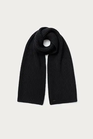 Iris Von Arnim Stonewashed Cashmere Scarf Harva - Navy