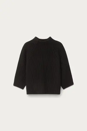 Iris Von Arnim Stonewashed Cashmere Sweater Fallou - Black