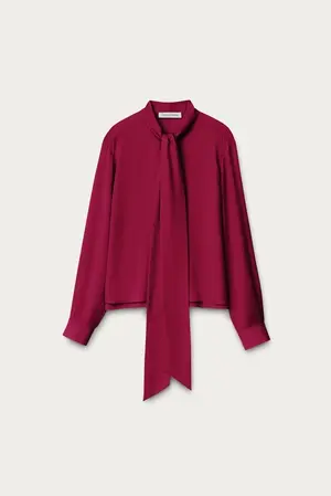 Iris Von Arnim Silk Blouse Samara - Ruby