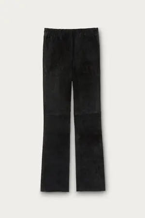 Iris Von Arnim Leather Trousers Philine - Navy