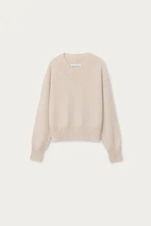 Iris Von Arnim Cashmere-Silk Sweater - KENDRA Alabaster