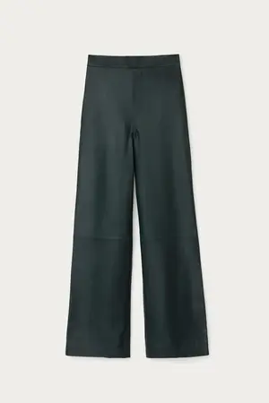 Iris Von Arnim Leather Trousers Padmara - Pine Green