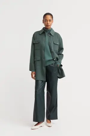 Iris Von Arnim Doubleface Long Shirt Jasmin