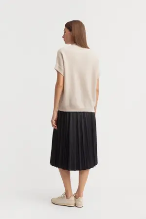 Iris Von Arnim Cashmere-silk Troyer Krissy - Alabaster