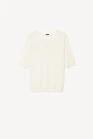 Iris Von Arnim Superfine Cashmere T-shirt Lily - Off White