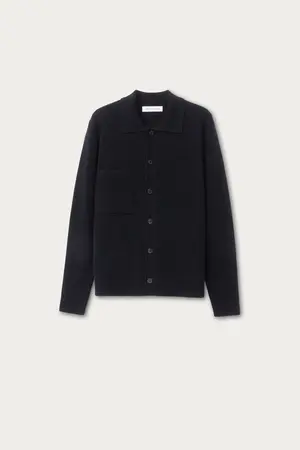 Iris Von Arnim Cashmere Cardigan Winston Pocket - Navy