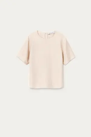 Iris Von Arnim Silk Top Narcissa - Alabaster