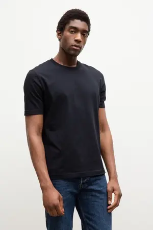 Iris Von Arnim Organic Cotton T-Shirt - WESSLEY Navy