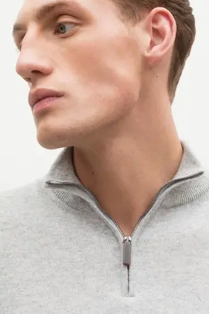 Iris Von Arnim Cashmere Sweater Harvey - Silver