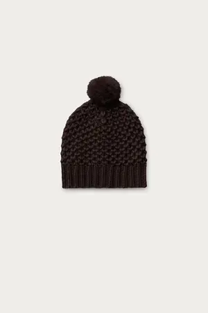 Iris Von Arnim Cashmere-silk Hat Allira - Chocolate
