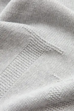 Iris Von Arnim Cashmere Plaid Babydecke - Silver
