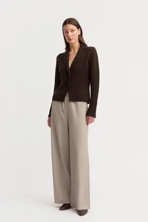 Iris Von Arnim Cashmere Cardigan Belarita - Chocolate