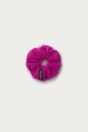 Iris Von Arnim Brushed Cashmere Scrunchie Brushed Scrunchy - Cassis