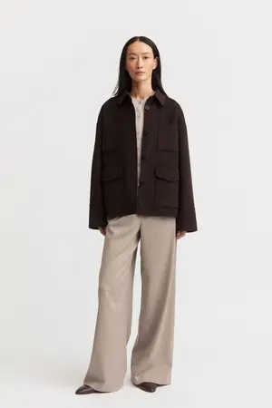 Iris Von Arnim Doubleface Jacket Danessa - Chocolate