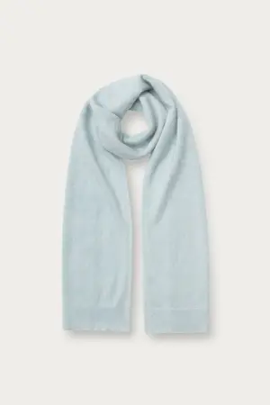 Iris Von Arnim Brushed Cashmere Scarf Belmont Small - Glacier