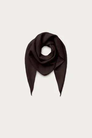 Iris Von Arnim Brushed Cashmere Scarf Kasira - Chocolate