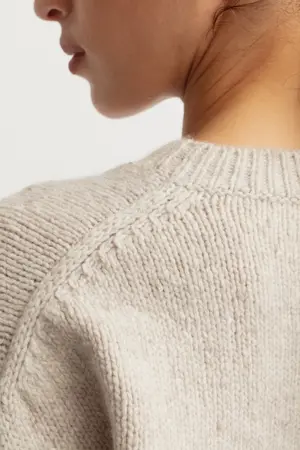 Iris Von Arnim Wool-cashmere Sweater Terenza - Alabaster