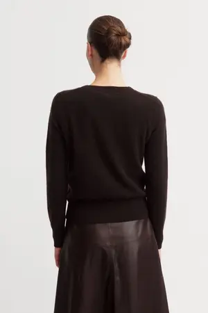 Iris Von Arnim Cashmere-silk Sweater Neris - Chocolate