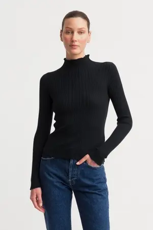 Iris Von Arnim Superfine Cashmere Shirt Leanor - Black