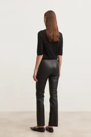 Iris Von Arnim Leather Trousers Philine Nappa - Black