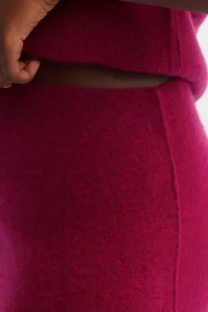 Iris Von Arnim Cashmere-silk Skirt Dabella - Ruby