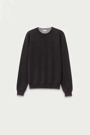 Iris Von Arnim Merino Sweater Reversible Dawson - Anthra/platinum