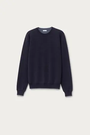 Iris Von Arnim Merino Sweater Reversible - DAWSON Midnigth/blu