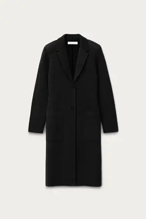 Iris Von Arnim Cashmere-silk Coat Davinia - Black