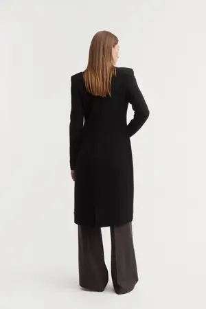 Iris Von Arnim Cashmere-silk Coat Davinia - Black