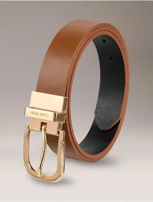 Calvin Klein Reversible Smooth Belt - Brown