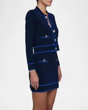 L & Apos;AGENCE Tala Stretch Knit Cardigan