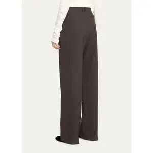 THE ROW Lowe Pleated Wool Relaxed-leg Pants