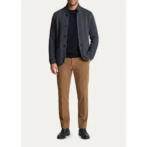 MAURIZIO BALDASSARI Virgin Wool-blend Knit Jacket