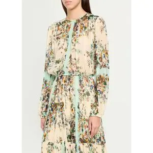Ulla Johnson Elenora Floral Silk Blouse
