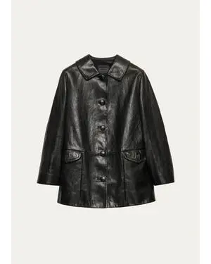 Prada Leather Jacket - Nero