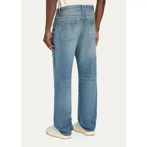 Saint Laurent Medium-wash Denim Straight-leg Jeans