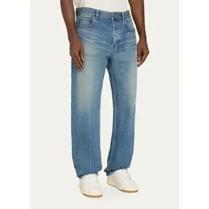 Saint Laurent Medium-wash Denim Straight-leg Jeans