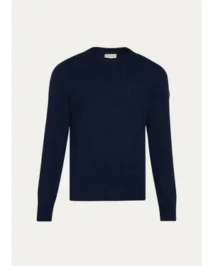 Moncler Wool-cashmere Crewneck Sweater